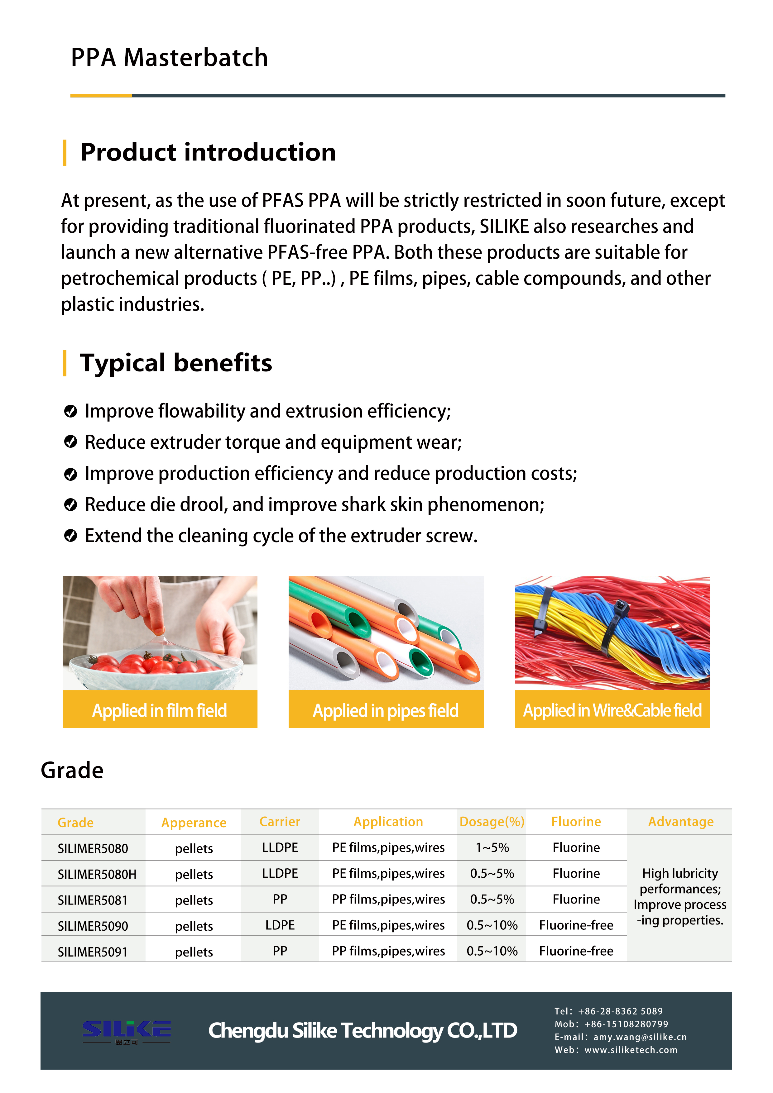 News - Fluorine-free PPA in wire and cable applications